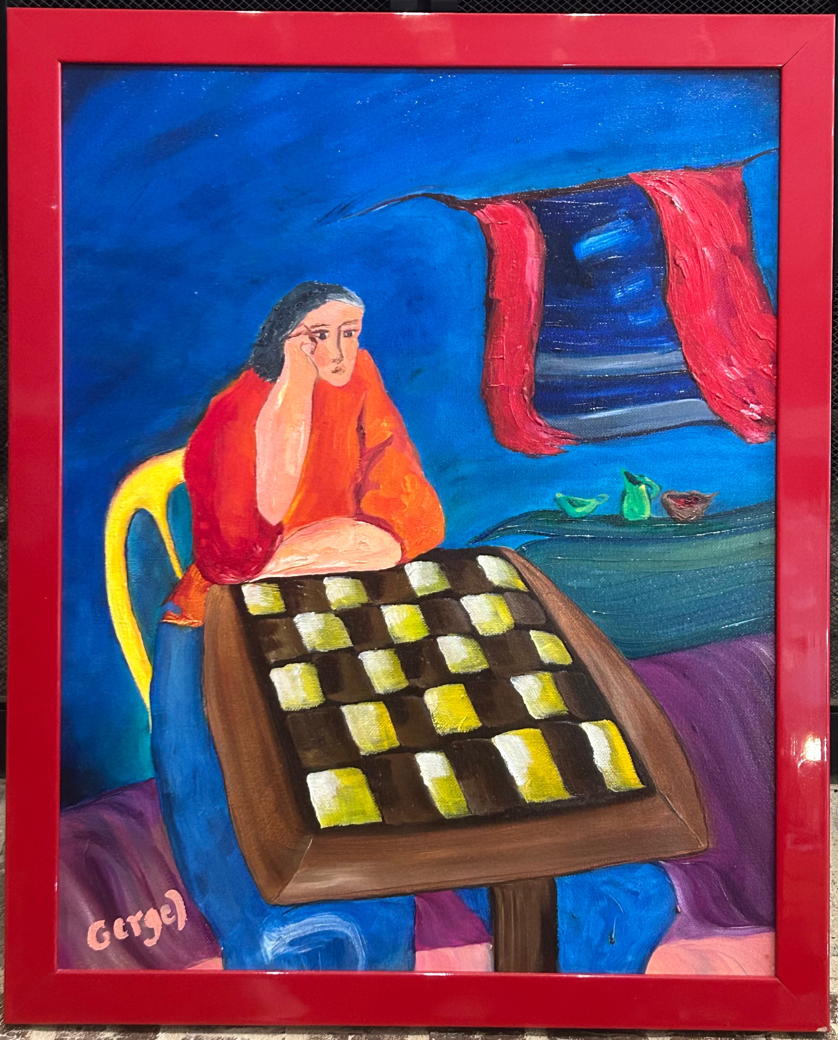 Original Art "Lady At Table" | Decatur Estate Vintage Market