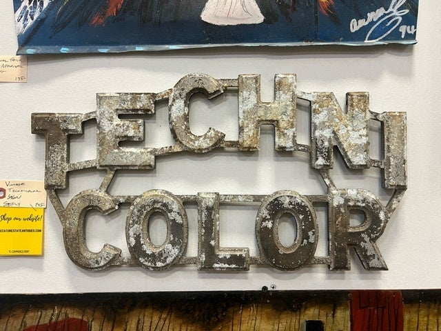 Vintage Technicolor Sign | Decatur Estate Vintage Market
