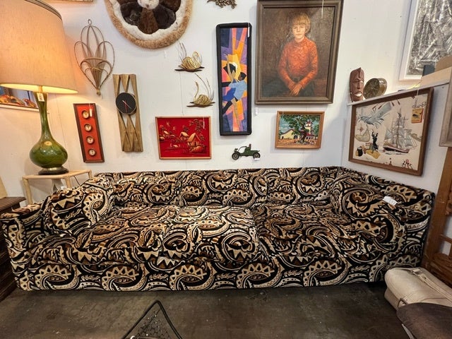 70s Platform Funky Thayer Coggin Style Sofa | Decatur Estate Vintage Market
